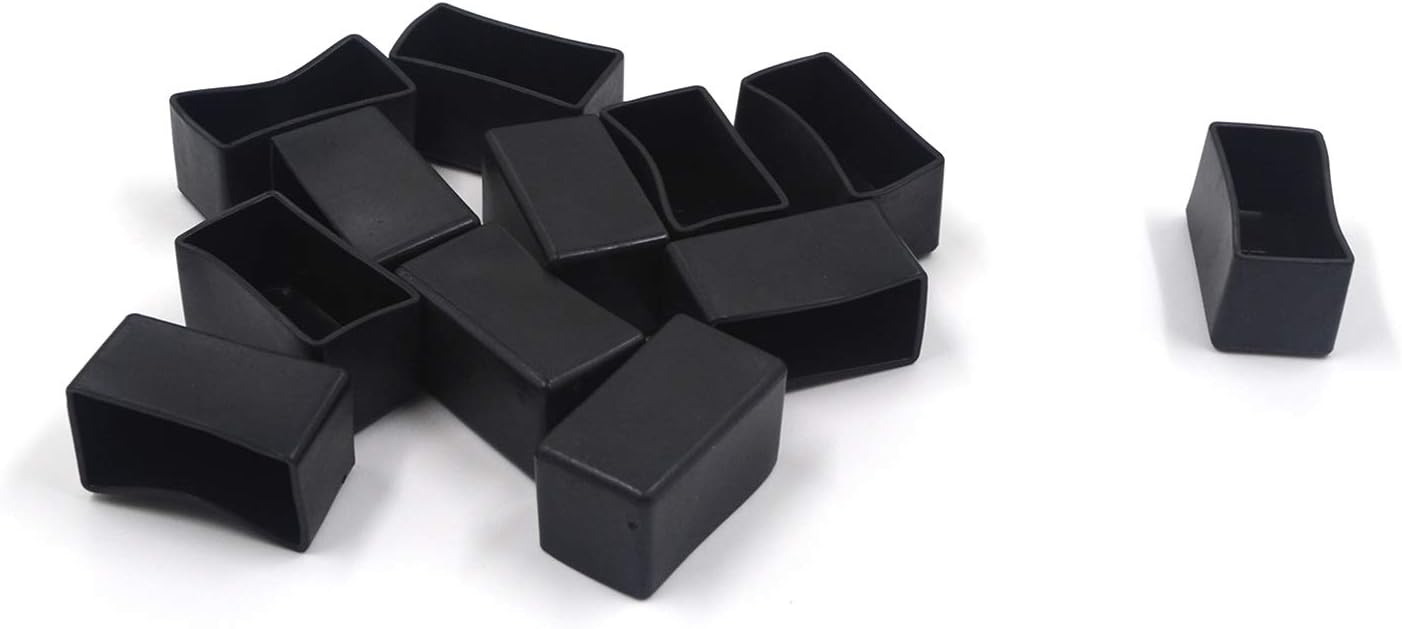 4 Medium Rectangle Rectangular Rubber Feet Bumpers - .390 H X 2.022 L X ...
