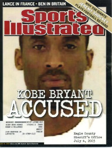 Sports Illustrated July 28, 2003 Kobe Bryant Accused, Lance Armstrong ...