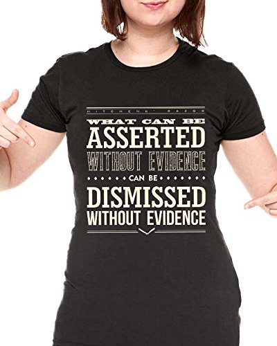 Buy Heretic Wear Women's Cotton Humanism T shirt - Hitchens’ Razor at ...