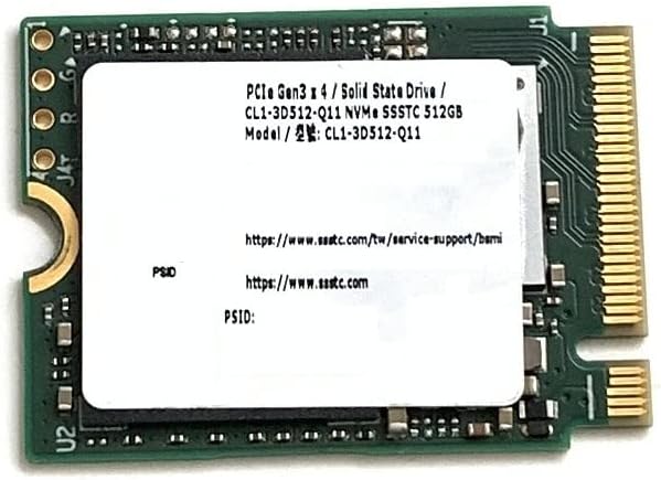 Amazon.com: Lite-On SSSTC 512GB SSD M.2 2230 30mm NVMe PCIe Gen3 x4 CL1 ...