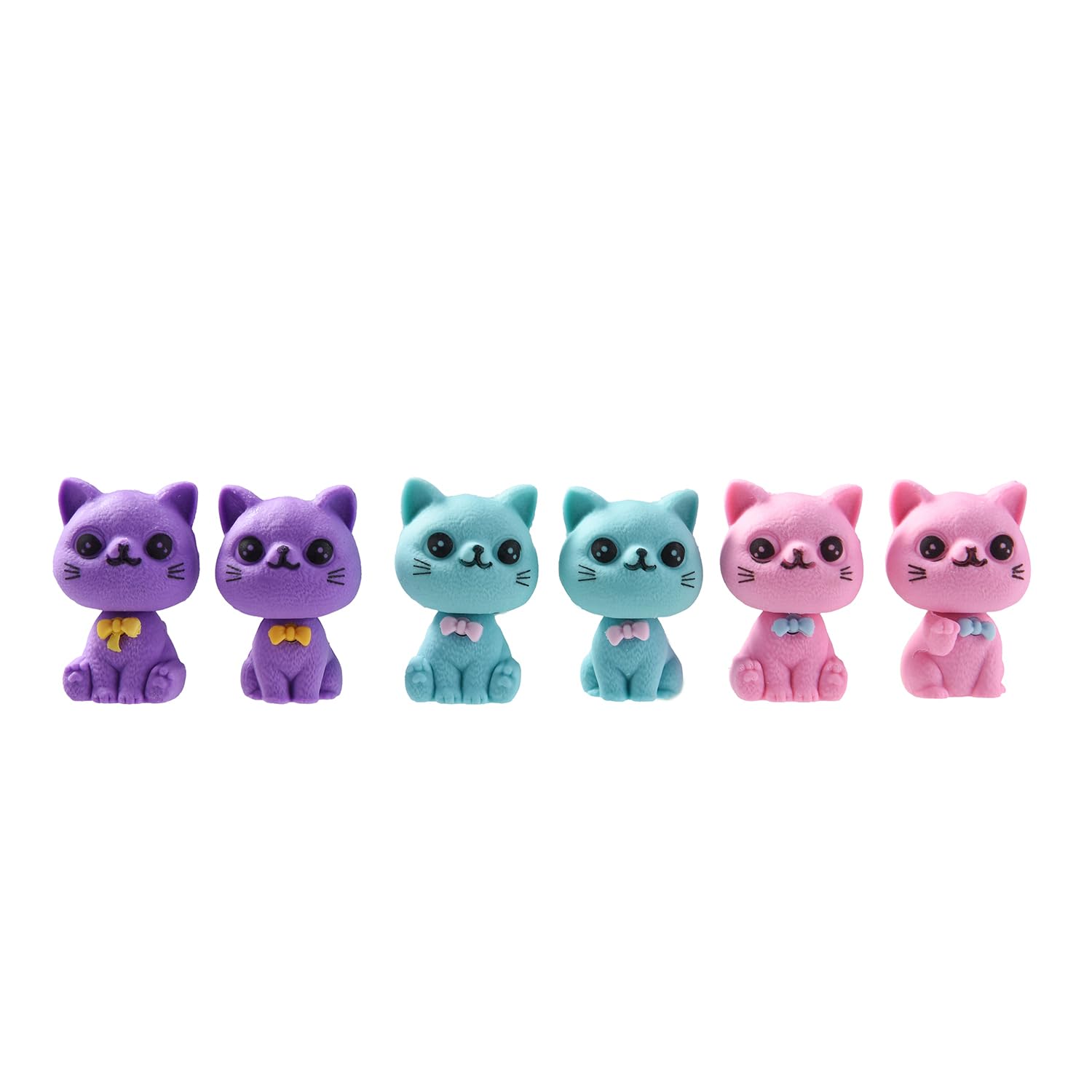 Amazon.com : KUNFOWL 18 Pack Cat Erasers for Kids, Top Erasers for ...