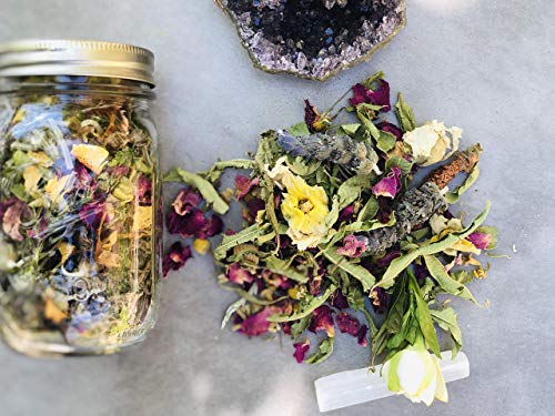 Amazon.com: Floral Smudge 16 OZ Glass Jar : Handmade Products