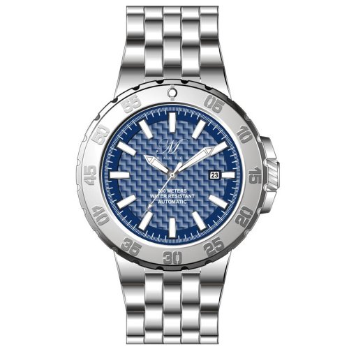 Magico Men's 20001-33 Stainless Steel Automatic Watch with Watch Winder ...