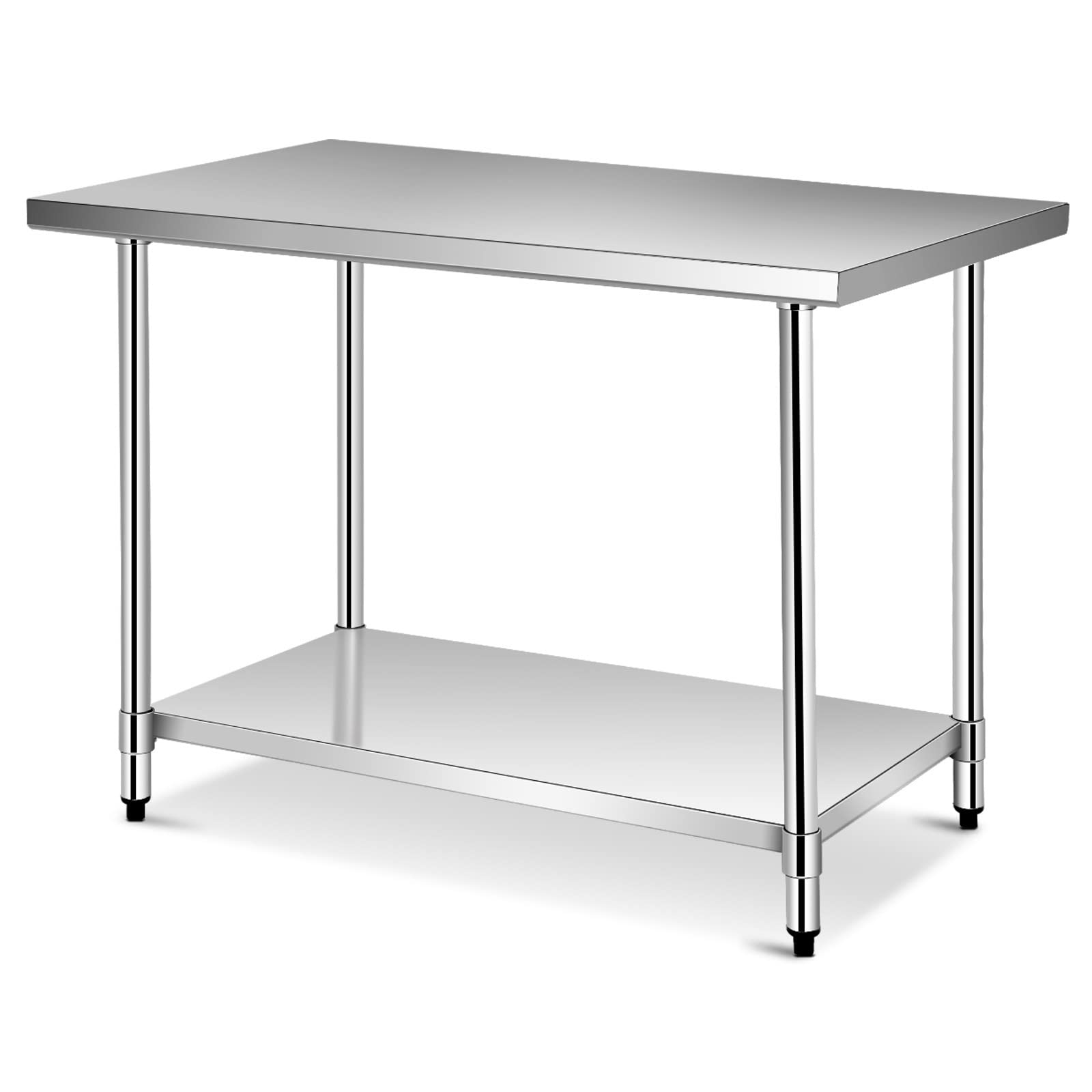 Buy TANGZON Stainless Steel Catering Table, 48 x 30 Inch Heavy Duty ...