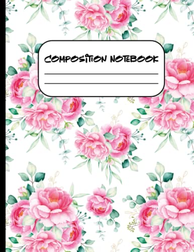 Pink Floral Seamless Composition Notebook Cute Composition Notebooks Wide Ruled 8 5 X 11 Pink Floral Seamless Composition Notebook Cute Composition Notebooks Wide Ruled 8 5 X 11