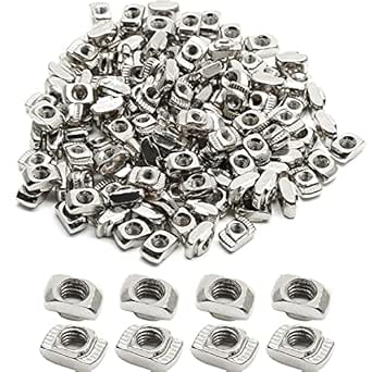 Rierdge 150 Pcs 2020 Series Sliding T Nuts Metric M5 Thread Slide in Hammer Head T-Nut, Sliding ...