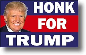 Amazon.com - 3x5 Honk for Trump Stickers - 3 Pack - Trump Decal - Vinyl ...