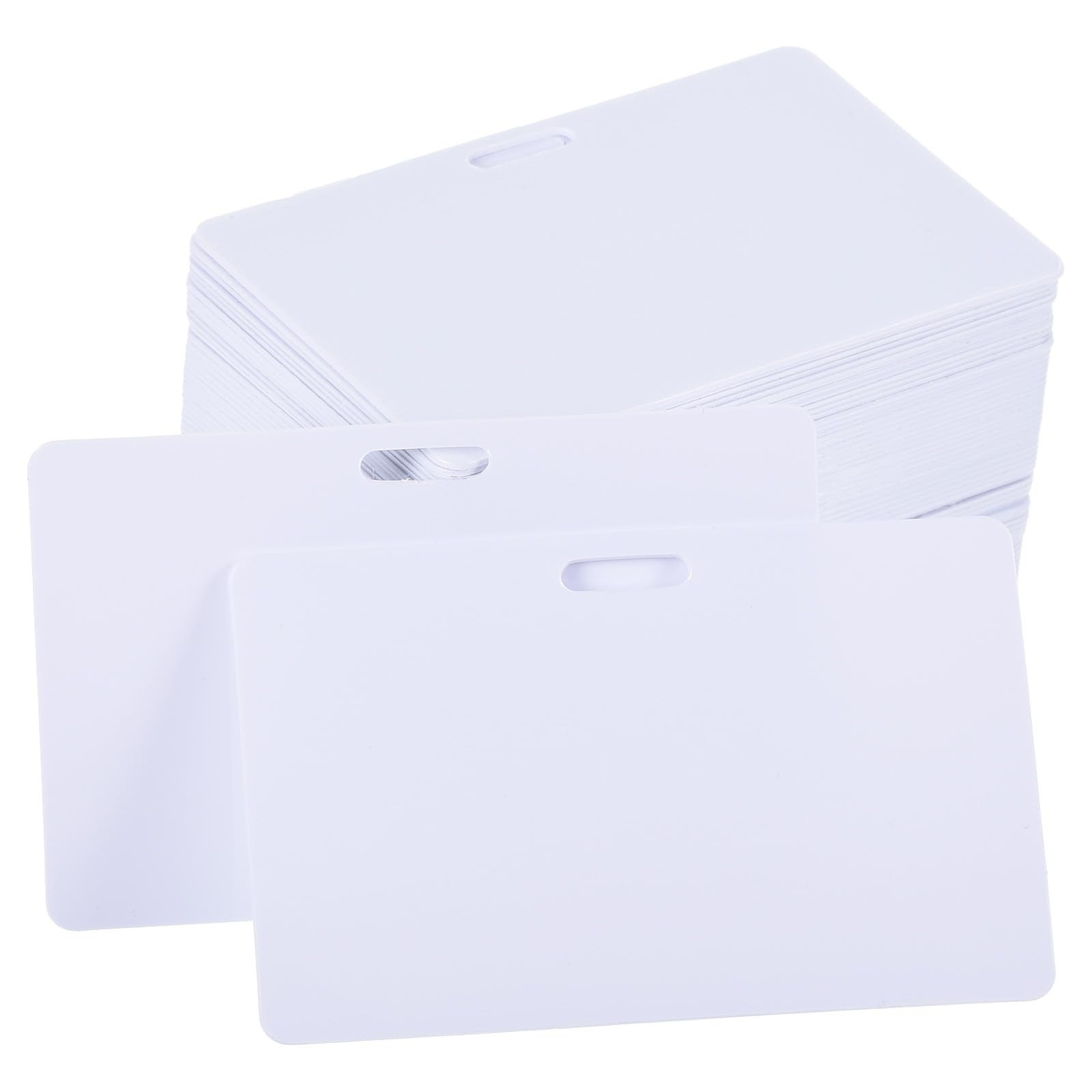 Amazon.com : PATIKIL PVC Cards with Horizontal Slot Punch, 100 Pcs ...