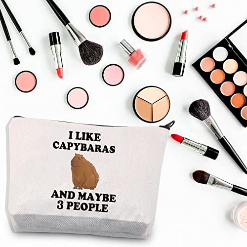 PLITI Capybara Makeup Bag Capybara Lover Gift I Like Capybaras and ...