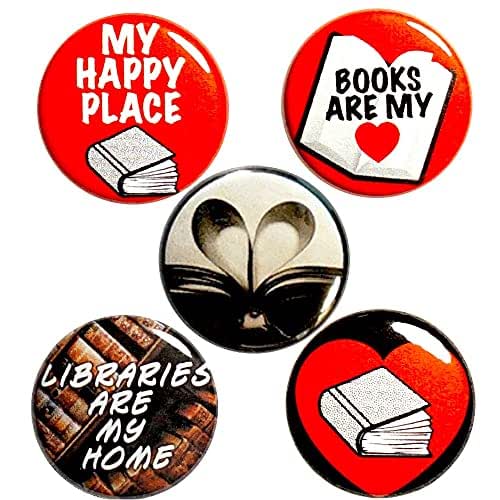 Amazon.com: Reading Books Fridge Magnets 5 Pack I Love To Read Gift Set ...