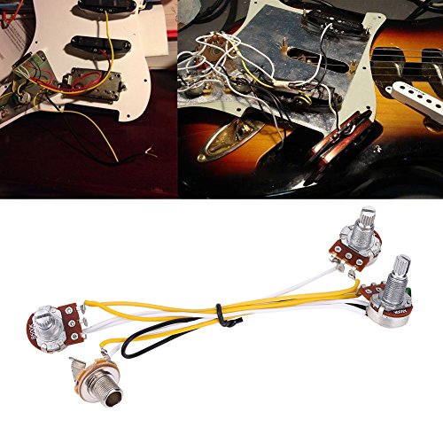 Snapklik.com : Guitar Wiring Harness Set Prewired 500K Pots Control ...