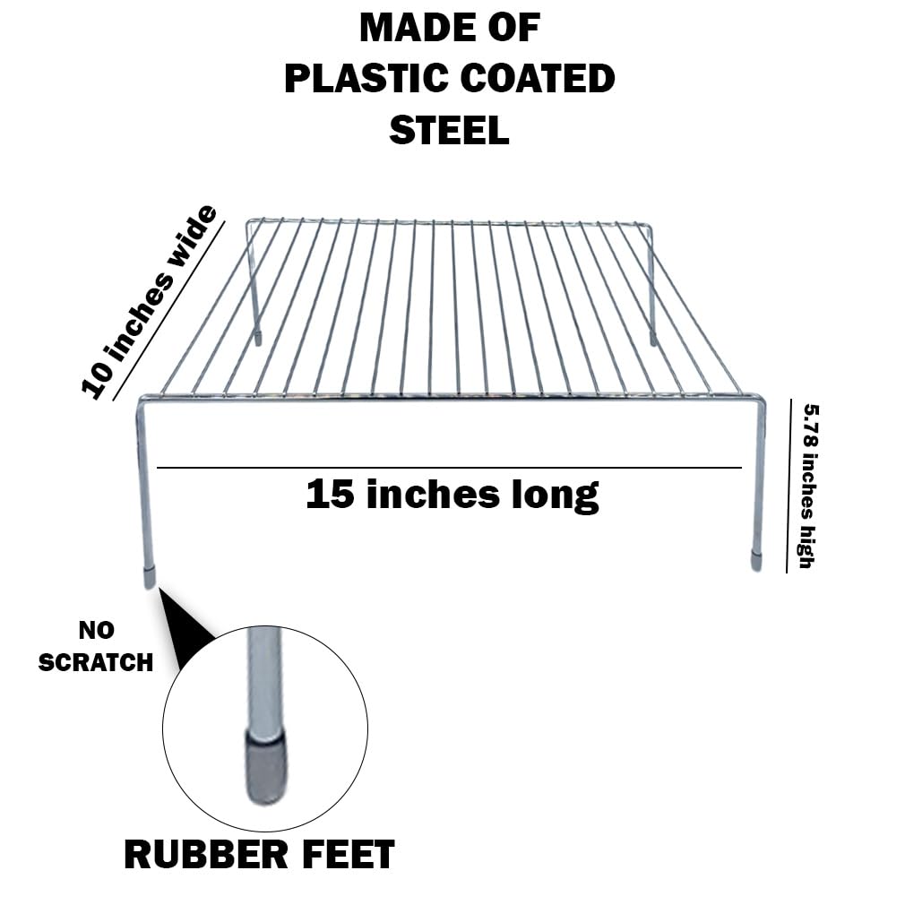 Snapklik.com : Evelots Kitchen Cabinet Wire Shelf Organizer/Rack - 4 ...