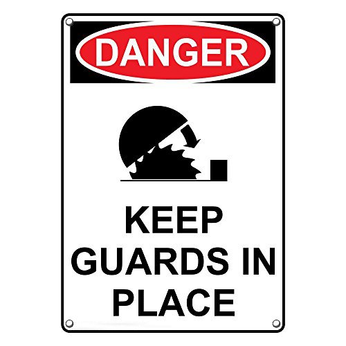 Amazon.com: Weatherproof Plastic Vertical OSHA Danger Keep Guards in ...