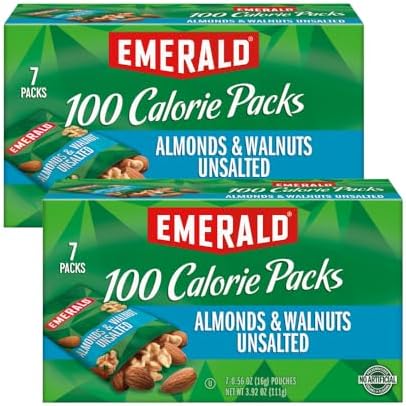 Amazon.com : Emerald Nuts, Natural Walnuts & Almonds, 100 Calorie Packs ...
