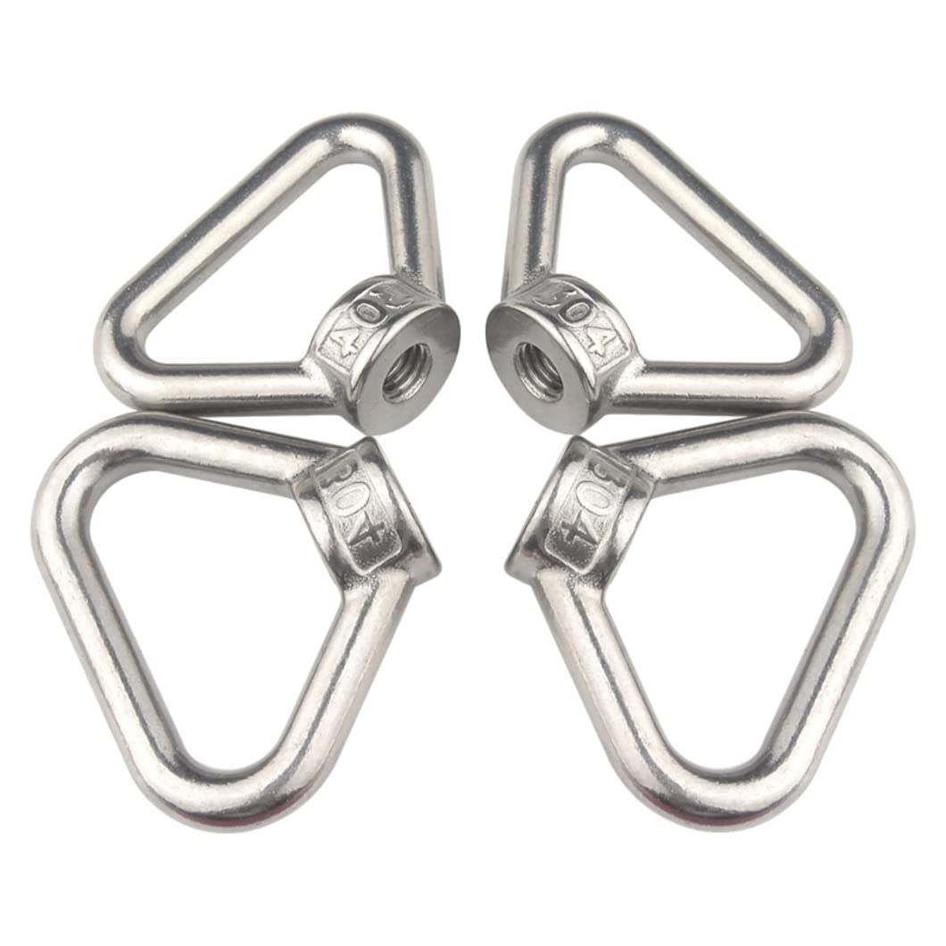BOUACOUA Eye Nut M8 Stainless Steel Triangle Shape Lifting Eye Nuts ...