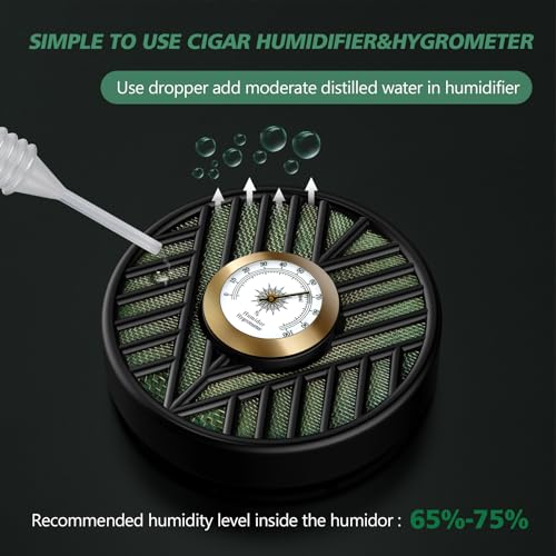 Scotte Cigar Humidifier, Cigar Humidors Humidifier, Round Cigar ...
