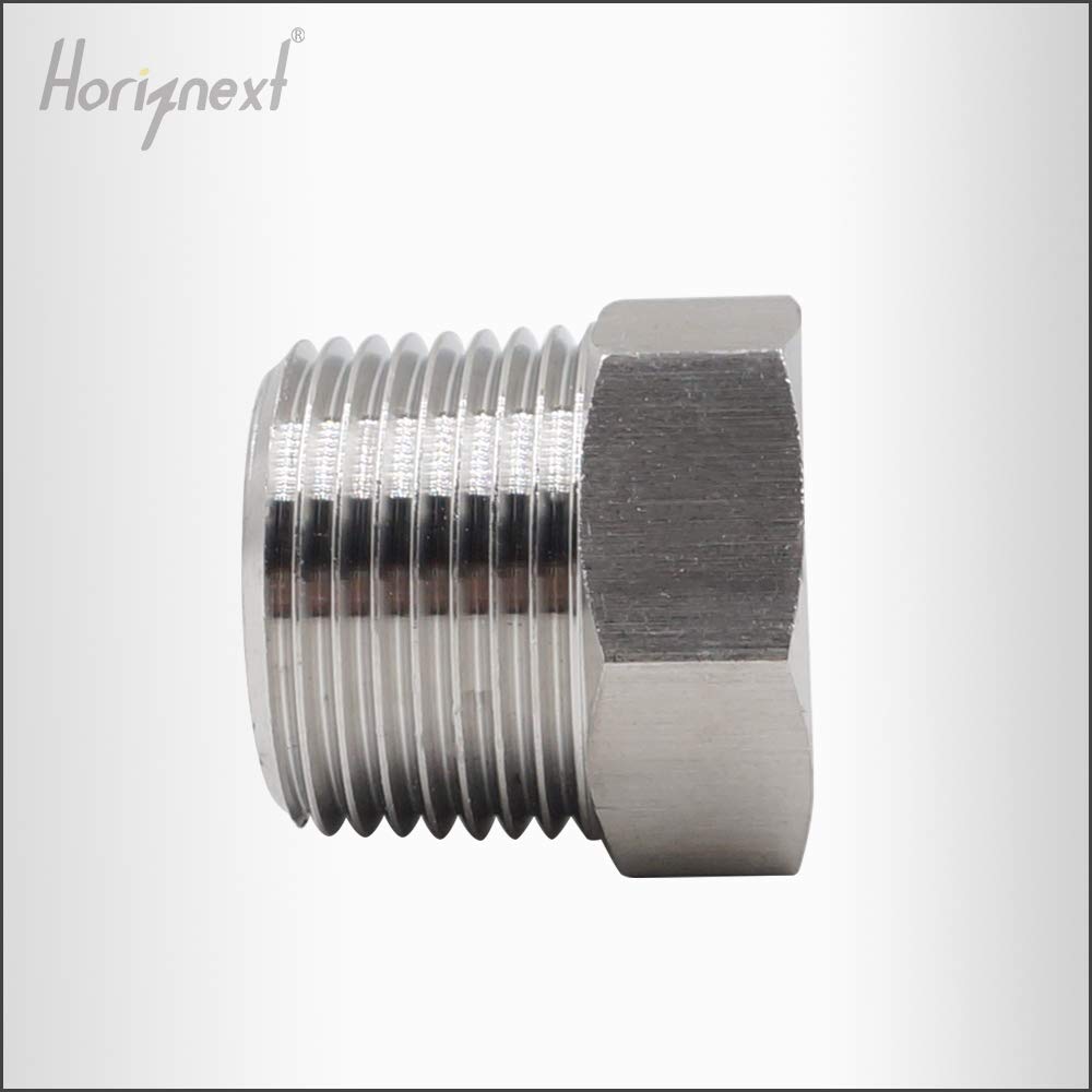 Snapklik.com : Horiznext Npt 3/4 Stainless Steel Male Thread Hex Head ...