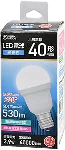 Amazon | オーム(OHM)オーム電機 LED電球小形 E17 40形相当 昼光色 LDA4D-G-E17 IS53 06-5474 | オーム（OHM） | LED電球