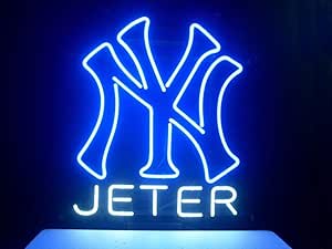 Amazon.com : Queen Sense 20"x16" New York Jeters Neon Sign Light Man ...