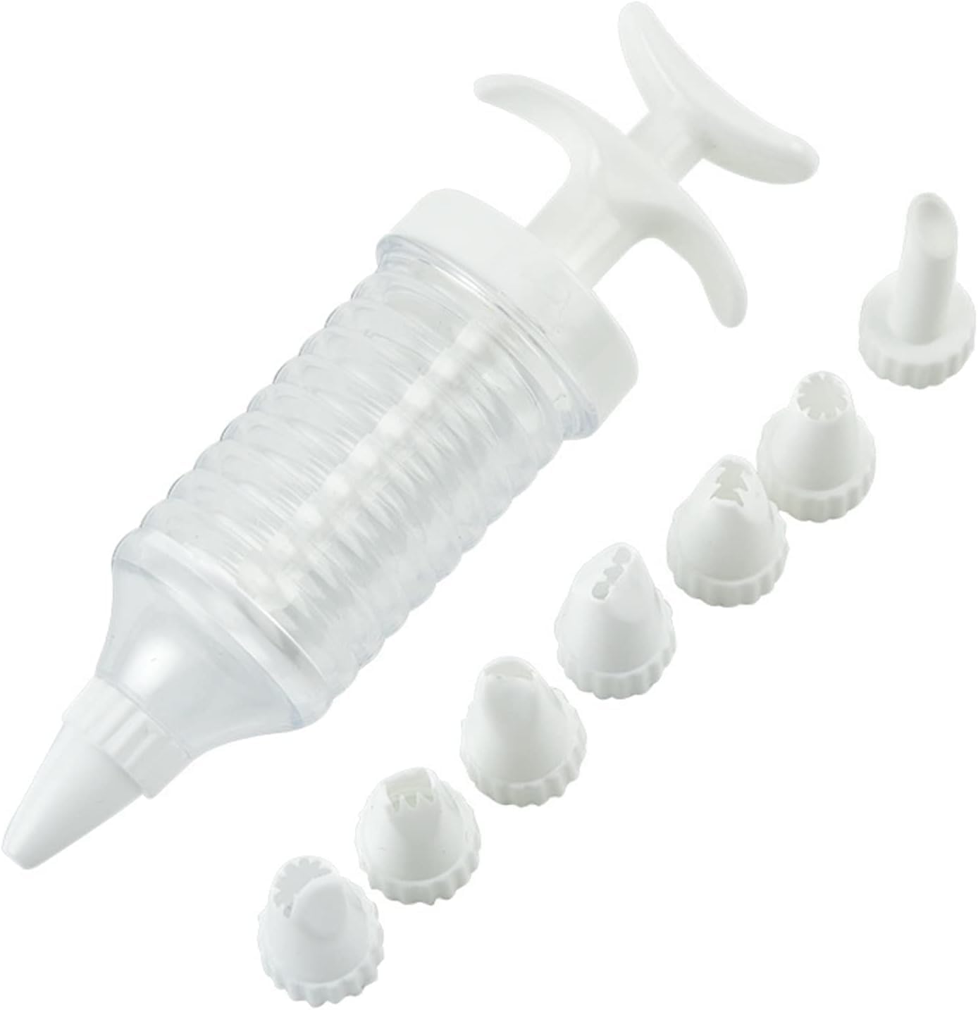 Amazon.com: 1Pc White Pipe Nozzles with Syringe，8pcs Plastic Cream ...