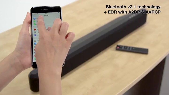 Watch AmazonBasics 2.1 Channel Bluetooth Sound Bar with Built-In ...