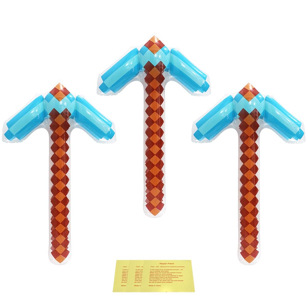 Amazon.com: Big Blow Up Pickaxe Inflatable Weapons Toys For Halloween ...