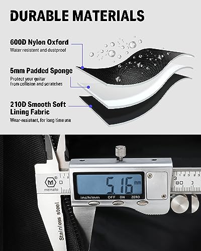 Snapklik.com : Donner 40 41 Inch Acoustic Guitar Case, 5 Mm Thick ...