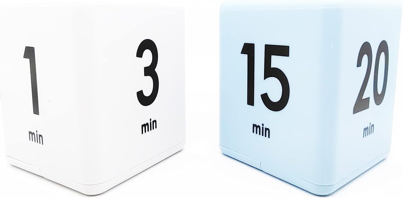 Amazon.com: Weewooday 4 Pieces Cube Timer Gravity Sensor Flip Digital Workout Timer Cube for ...