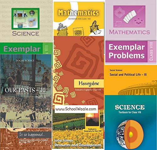 NCERT Complete Books Set + Exemplars for Class 8 (Books as per Image ...