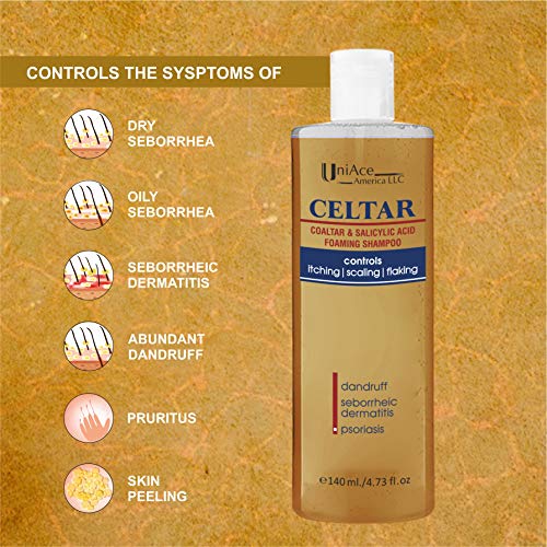 Celtar Hair Wash for Psoriasis, Seborrheic Dermatitis & Dandruff, 140ml ...