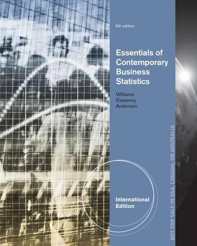 Buy ESSENTIALS OF CONTEMPORARY BUSINESS STATISTICS 5TH ED. Book Online ...