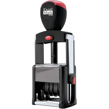 Amazon.com: Heavy Duty Date Stamp with 2-Line Custom Text, Self Inking ...