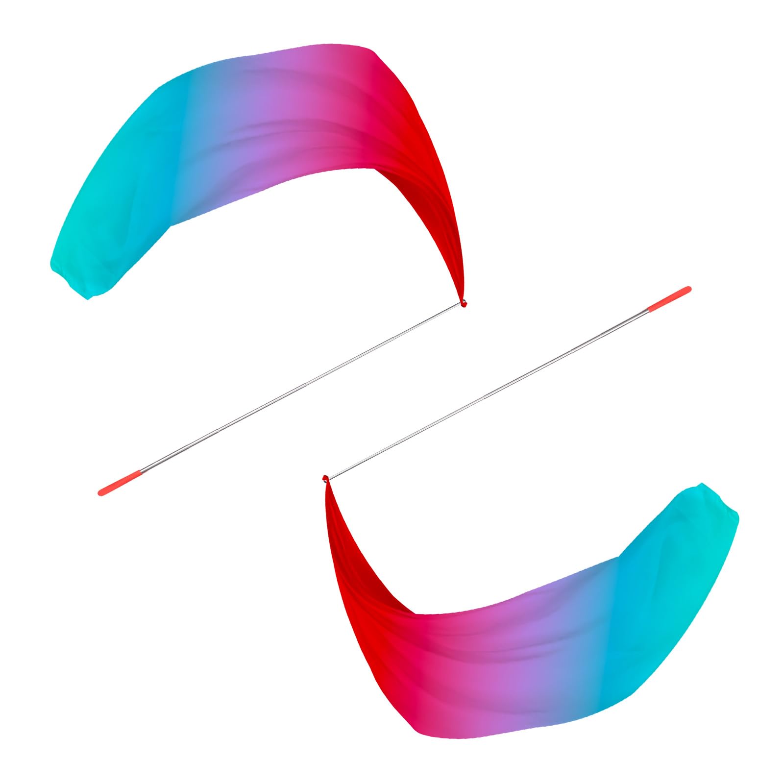 PATIKIL Dance Worship Flags 55″, 1 Pair Praise Dance Flags with ...