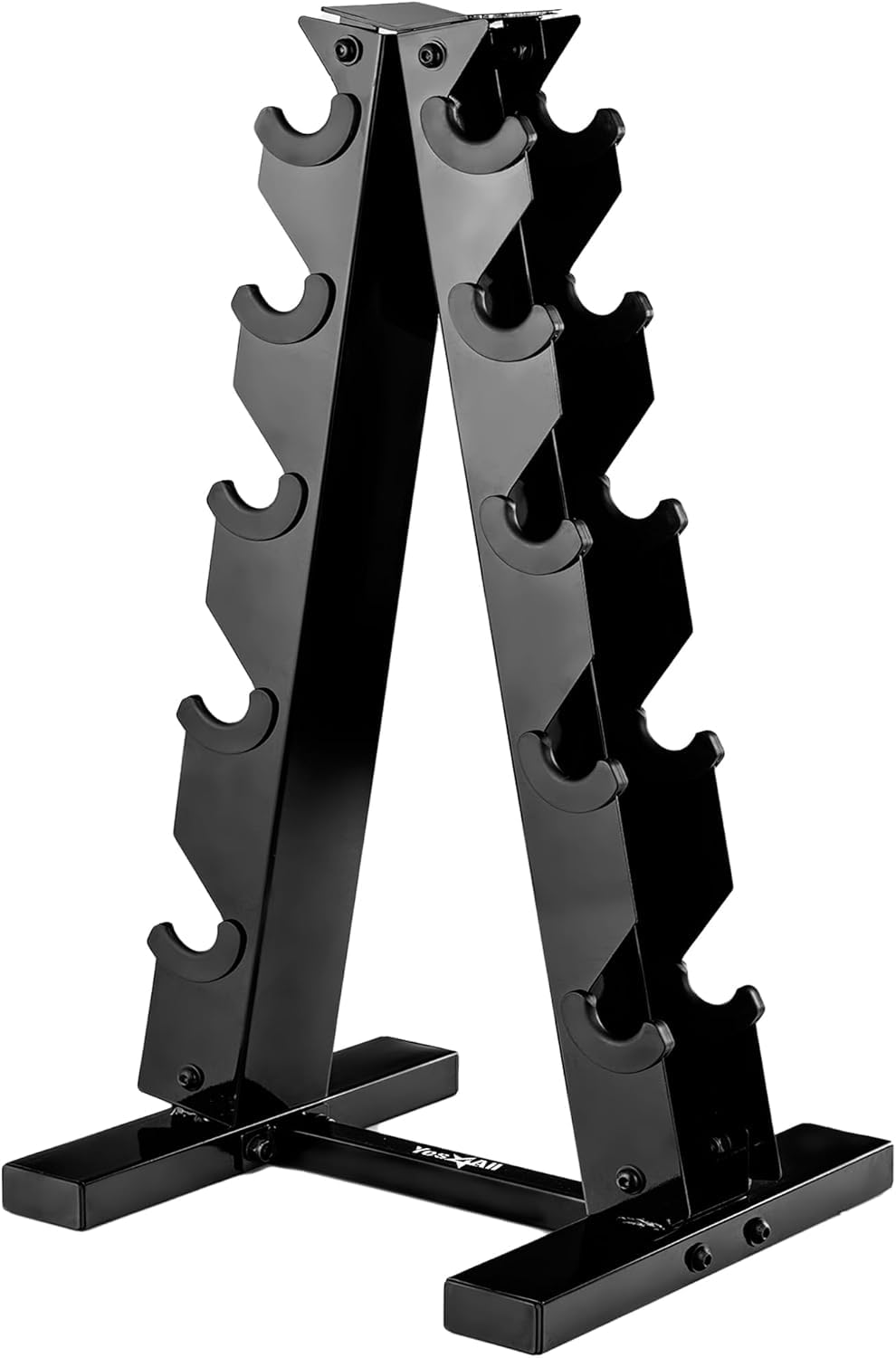 Snapklik.com : Metal A Frame Dumbbell Weight Rack 5 Tiers Carbon