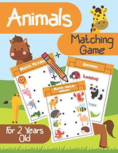 Animals Matching Game For 2 Years Old: Matching Games For Toddlers ...