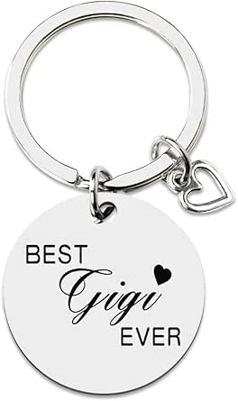 Amazon.com: Best Gigi Ever Keychain Gifts for Grandma Grandmother ...