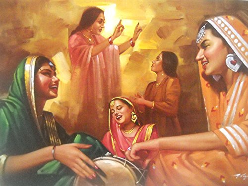 Gidda Dance of Punjab Indian Poster/Art of India : Reprint on Paper ...