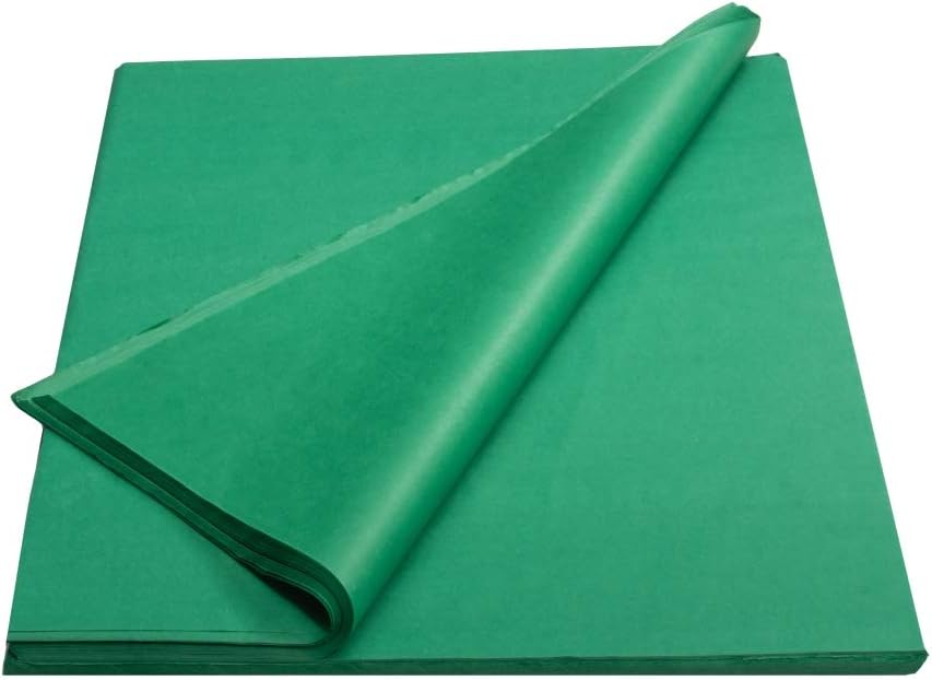 Amazon.com: Crown 480 Sheets Bulk Pack Emerald Green Tissue Paper Gift ...