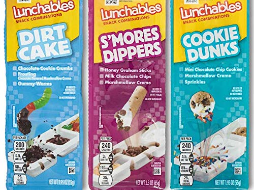 Amazon.com: Lunchables Snacks Dunking Snack Bundle, 3-Pack (Cookie ...