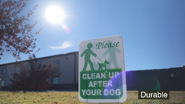 Watch Please clean up after your dog yard sign lawn sign and stake on ...