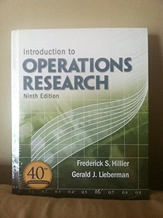 Introduction to Operations Research: Frederick S. Hillier ...