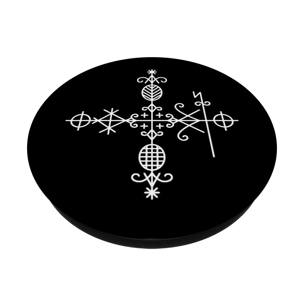 Voodoo Religion Symbols Baron Samedi Necklace Loa Veve Haitian Vodou