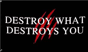 Amazon.com : LEPCKIAT Destroy What Destroys You Flag Meme Flag 4x6FT ...