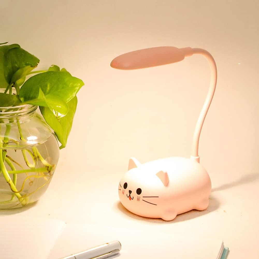 Cute Kawaii Desk Lamp with USB Charging Port for Teen Girls Bedroom ...