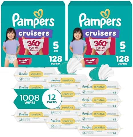 Amazon.com: Pampers Pull On Cruisers 360° Fit Disposable Baby Diapers ...