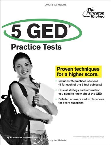 5 GED Practice Tests (College Test Preparation): Princeton Review ...