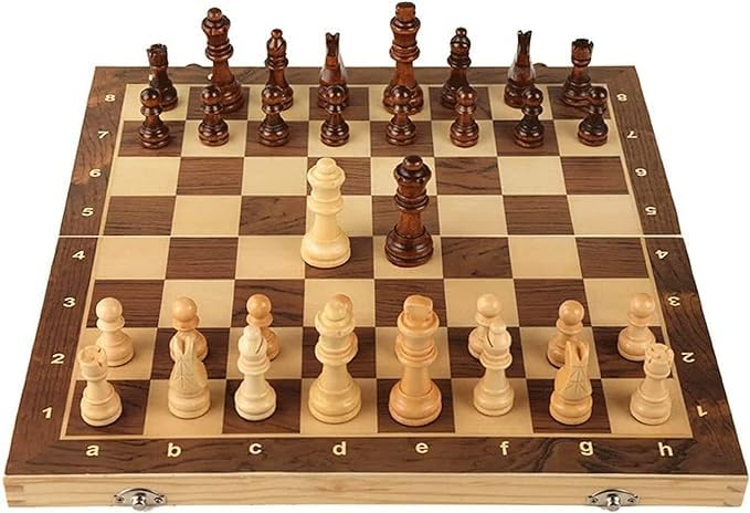 Buy Vihaan Premium 12"x12" Wooden Chess Board Set with 32 Wooden Pawn ...