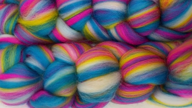Wool Yarn Combed Top Roving. Limited Edition Fiber For Spinning, Needle ...