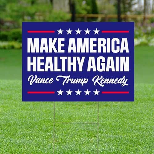 Amazon.com: Make America Heathy Again Yard Sign, MAHA Trump Vance ...