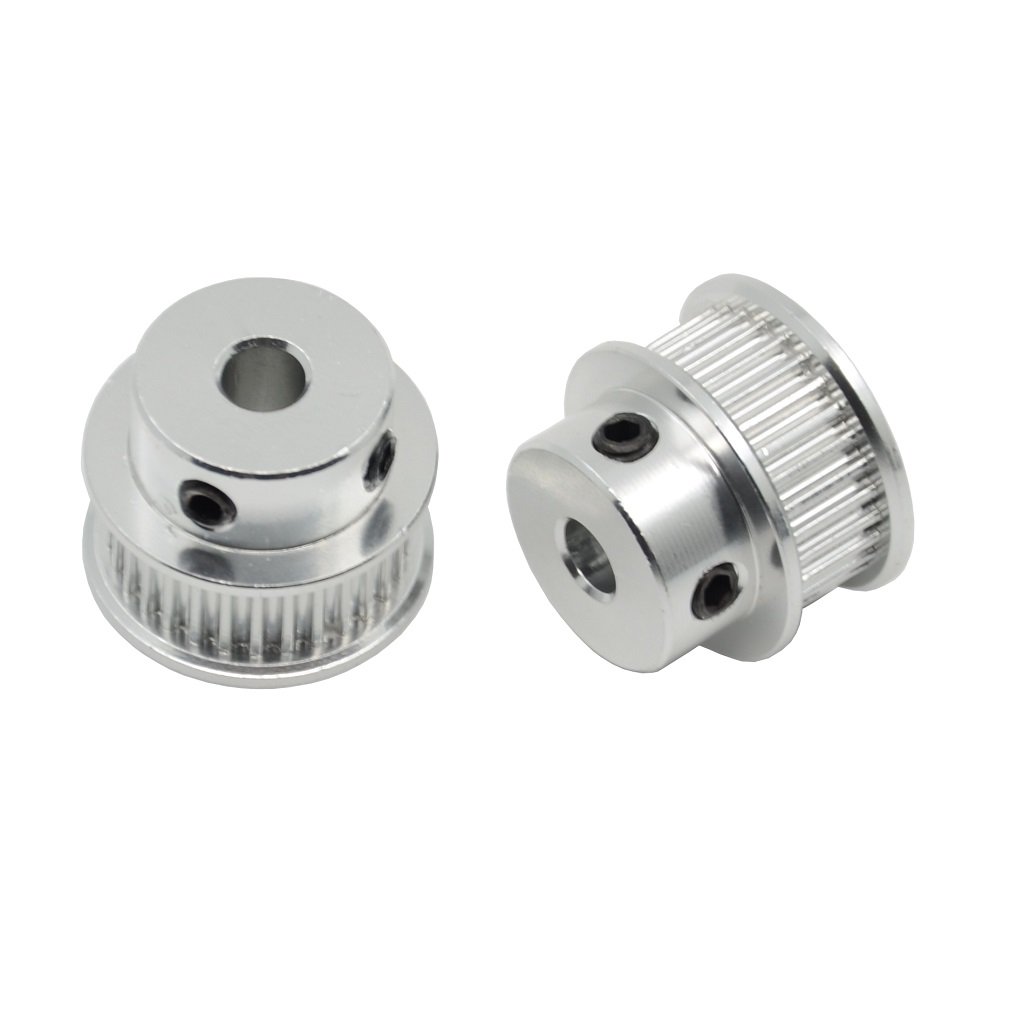 Snapklik.com : 2PCs Aluminum 2GT Timing Pulley 30 Teeth Bore 8mm For 3D ...